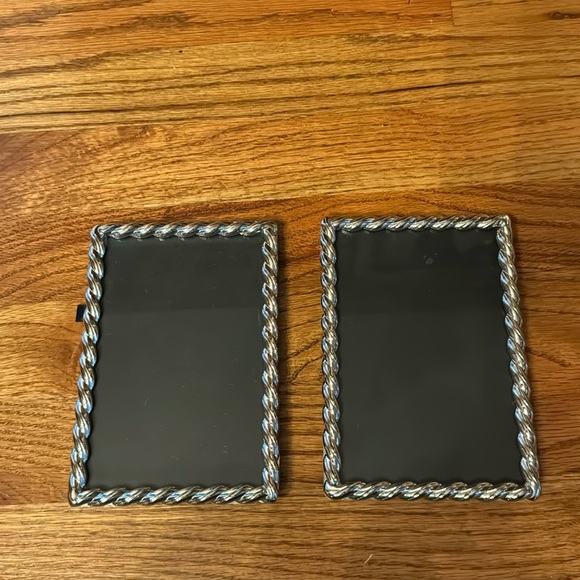 Max Studio | Accents | Silverpewter Twisted 4x6 Frames Set Of 2 | Poshmark